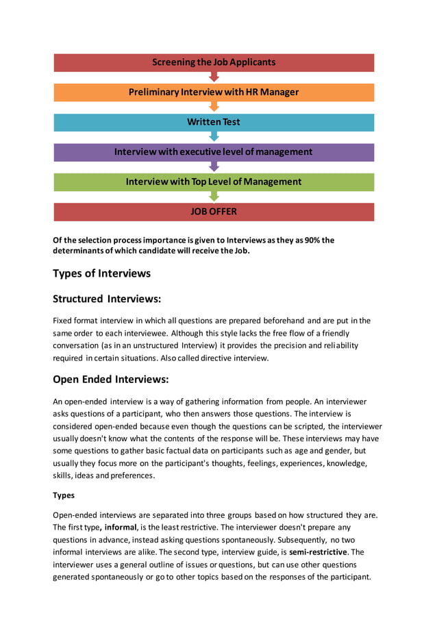 Recruitment and Selection- A Comparative Study | DOCX | Resume Writing ...