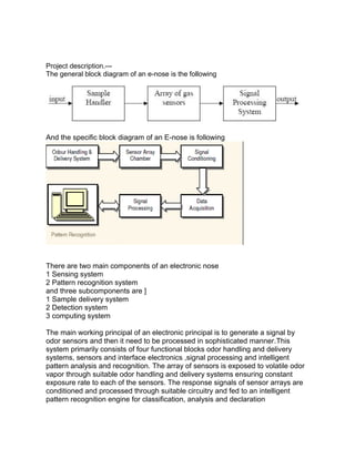 Current and Future Research of E Nose(Electronic Nose) | PDF