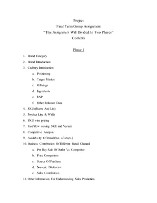 Final project Of Personal Selling & Sales Promotion | DOCX