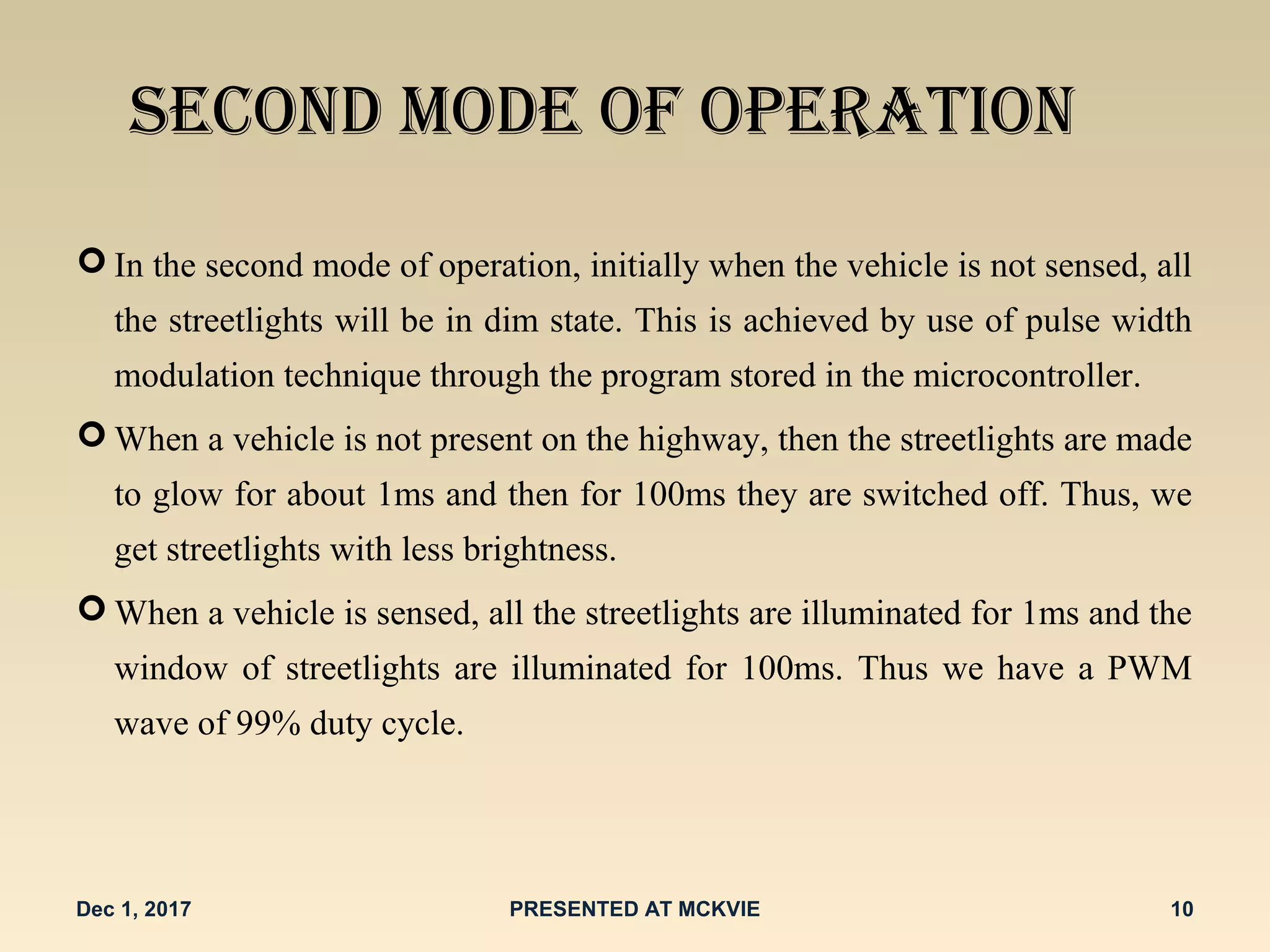 smart street light ppt | PPT