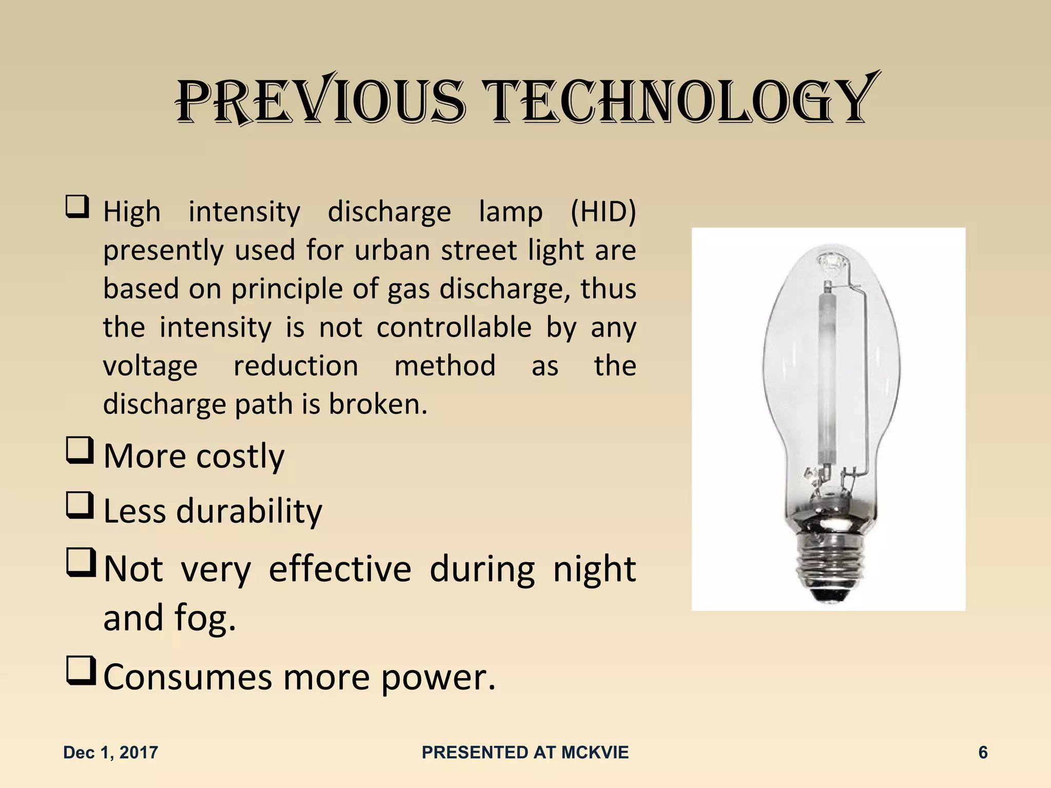 smart street light ppt | PPT