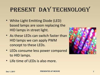 smart street light ppt | PPT