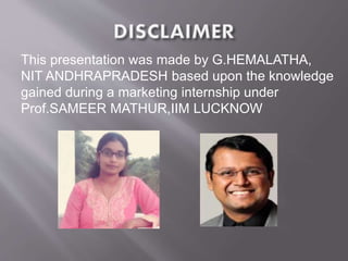 Final project of marketing internship | PPT