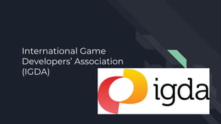 IGDA & ESA Presentation | PDF