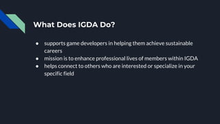 IGDA & ESA Presentation | PDF