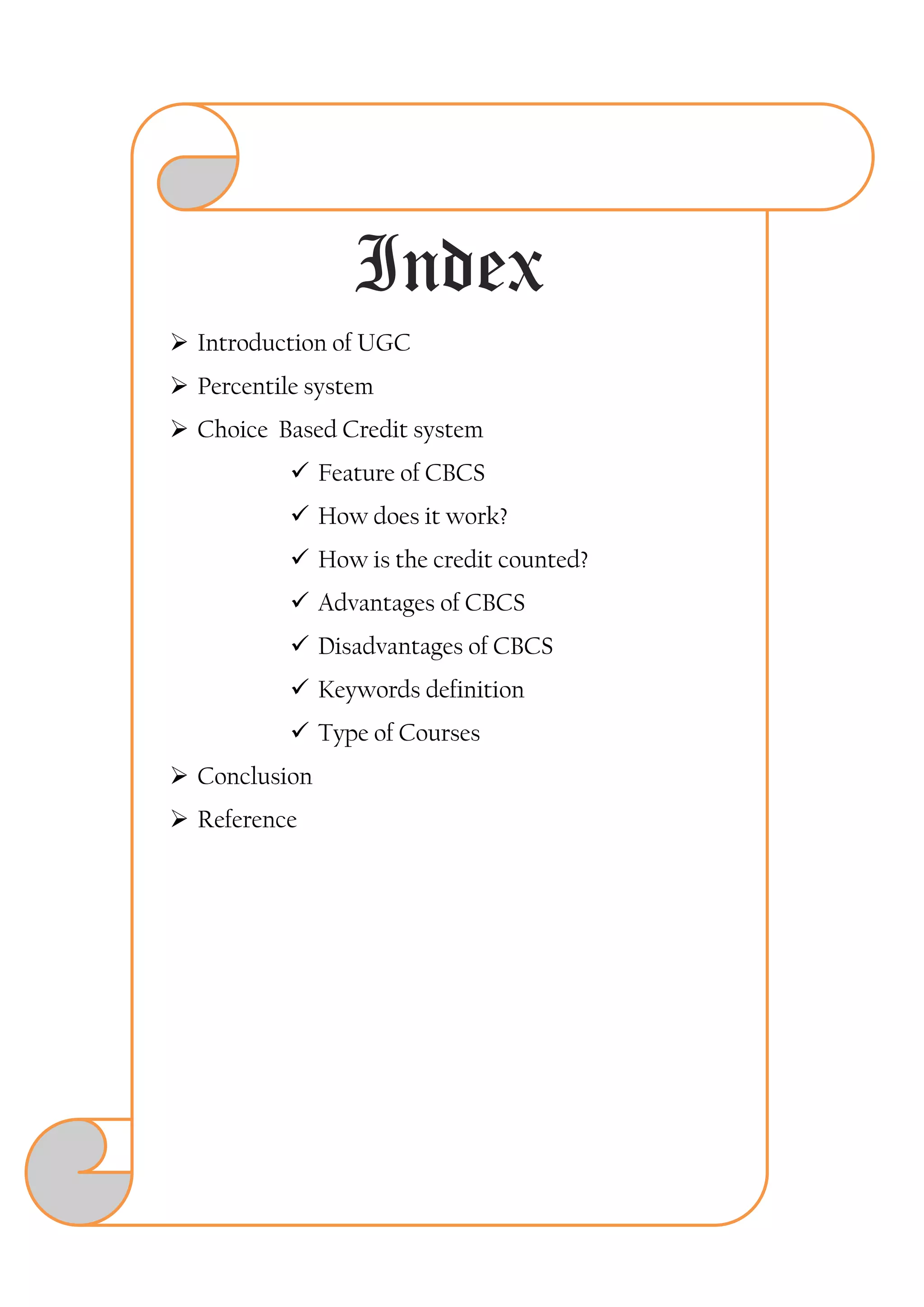 Choice Based Credit System CBCS | PDF