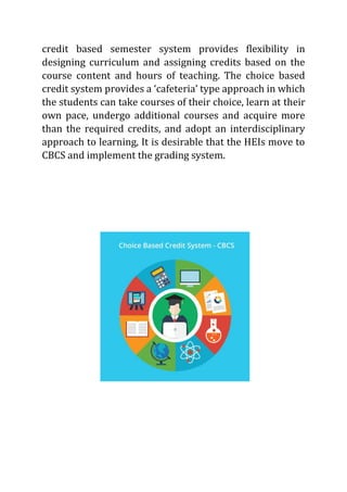 Choice Based Credit System CBCS | PDF