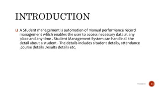 Student Management System | PPTX