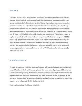 ELECTRONIC MANAGEMENT SYSTEM BASED ON RFID AND USSD | PDF