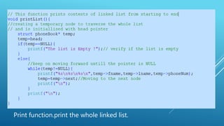 Phone Book project in Data Structure C | PPTX