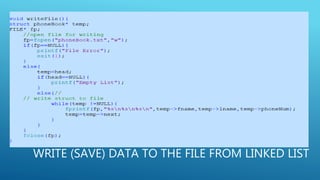Phone Book project in Data Structure C | PPTX