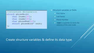 Phone Book project in Data Structure C | PPTX