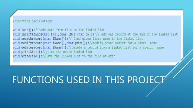 Phone Book project in Data Structure C | PPTX | Programming Languages | Computing