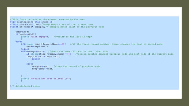 Phone Book project in Data Structure C