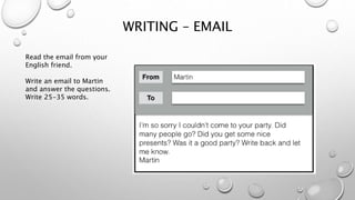 Cambridge KET Exam - Reading & Writing Prep | PPTX