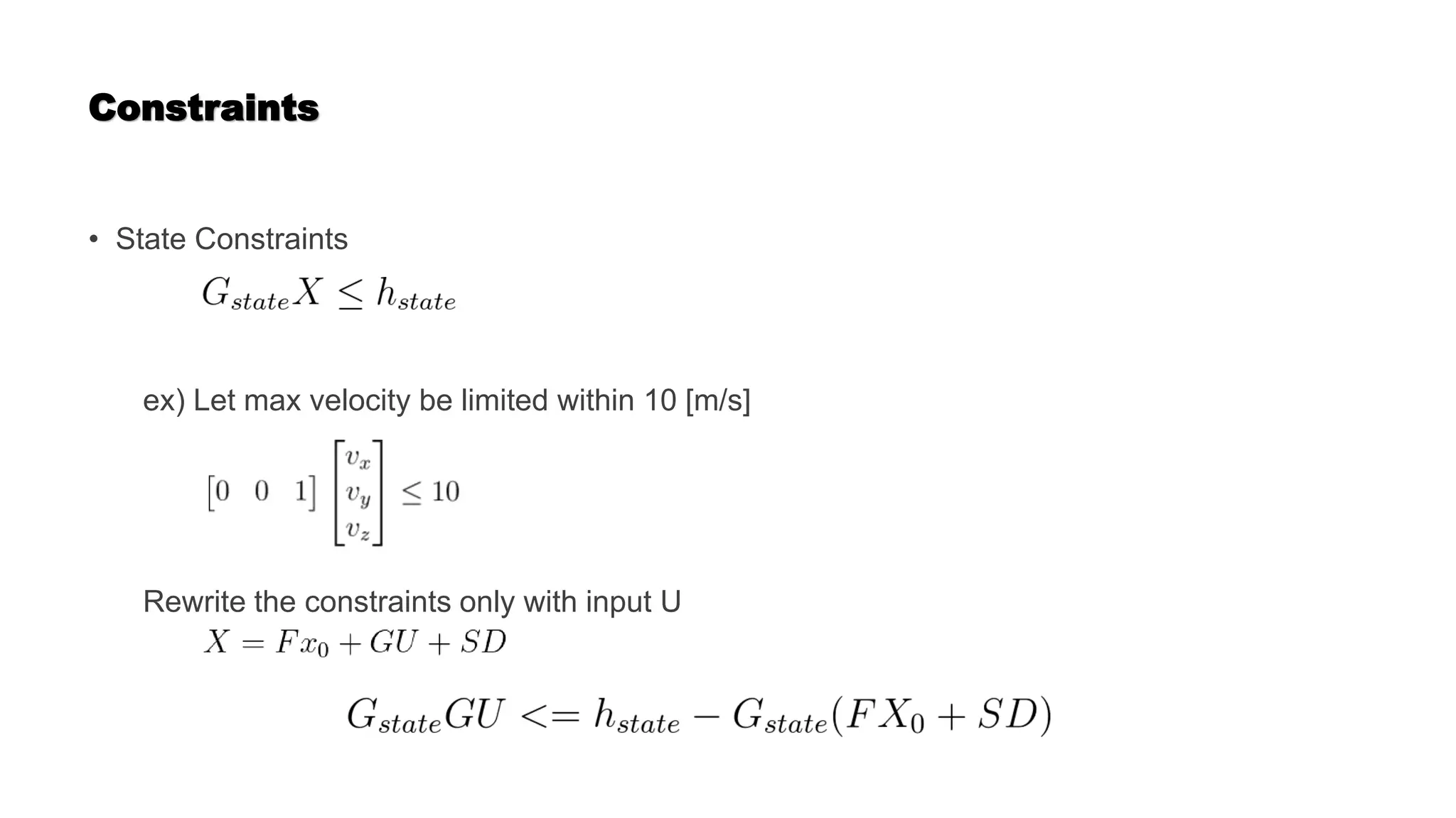 Implementation Of Model Predictive Controller For A Drone Pptx Physics Science