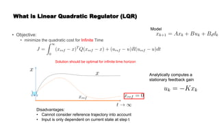 Implementation of Model Predictive Controller for a drone | PPTX