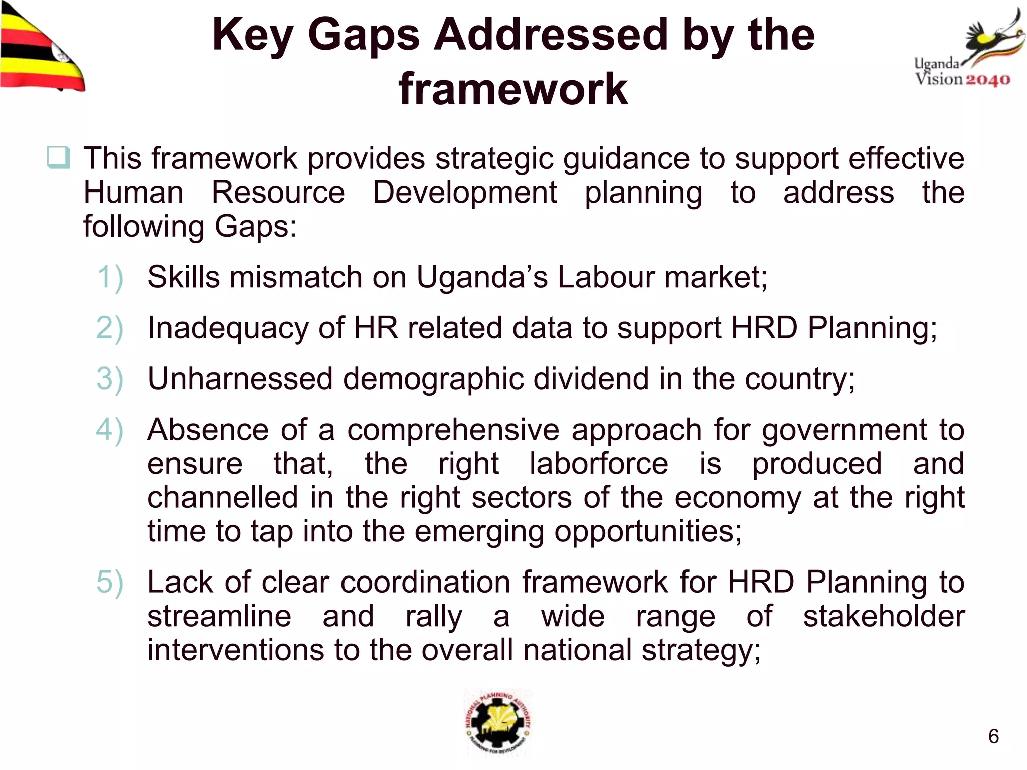 The National Human Resource Development Planning Framework For Uganda | PPT