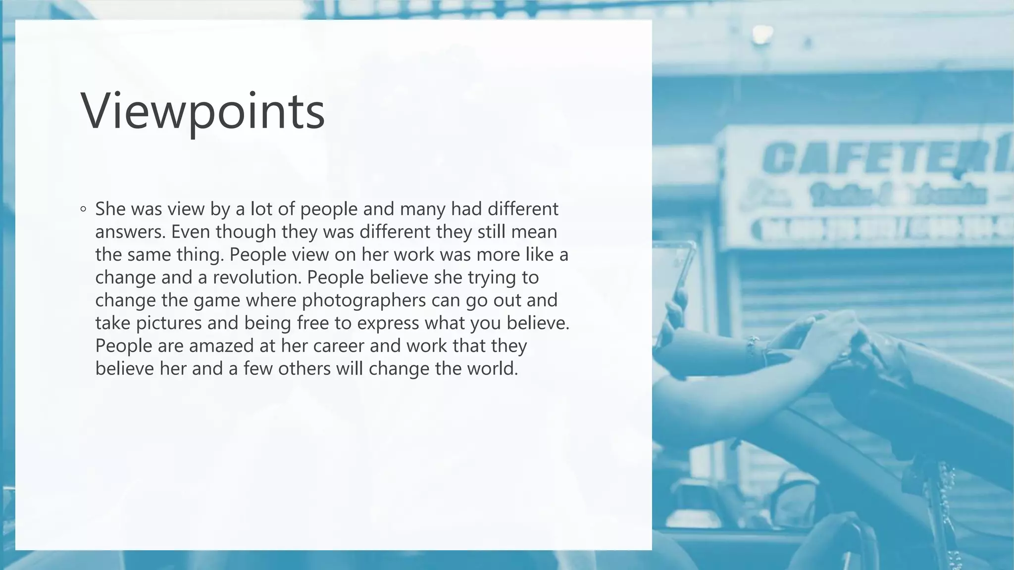 Final project | PPTX | Photography | Arts and Crafts