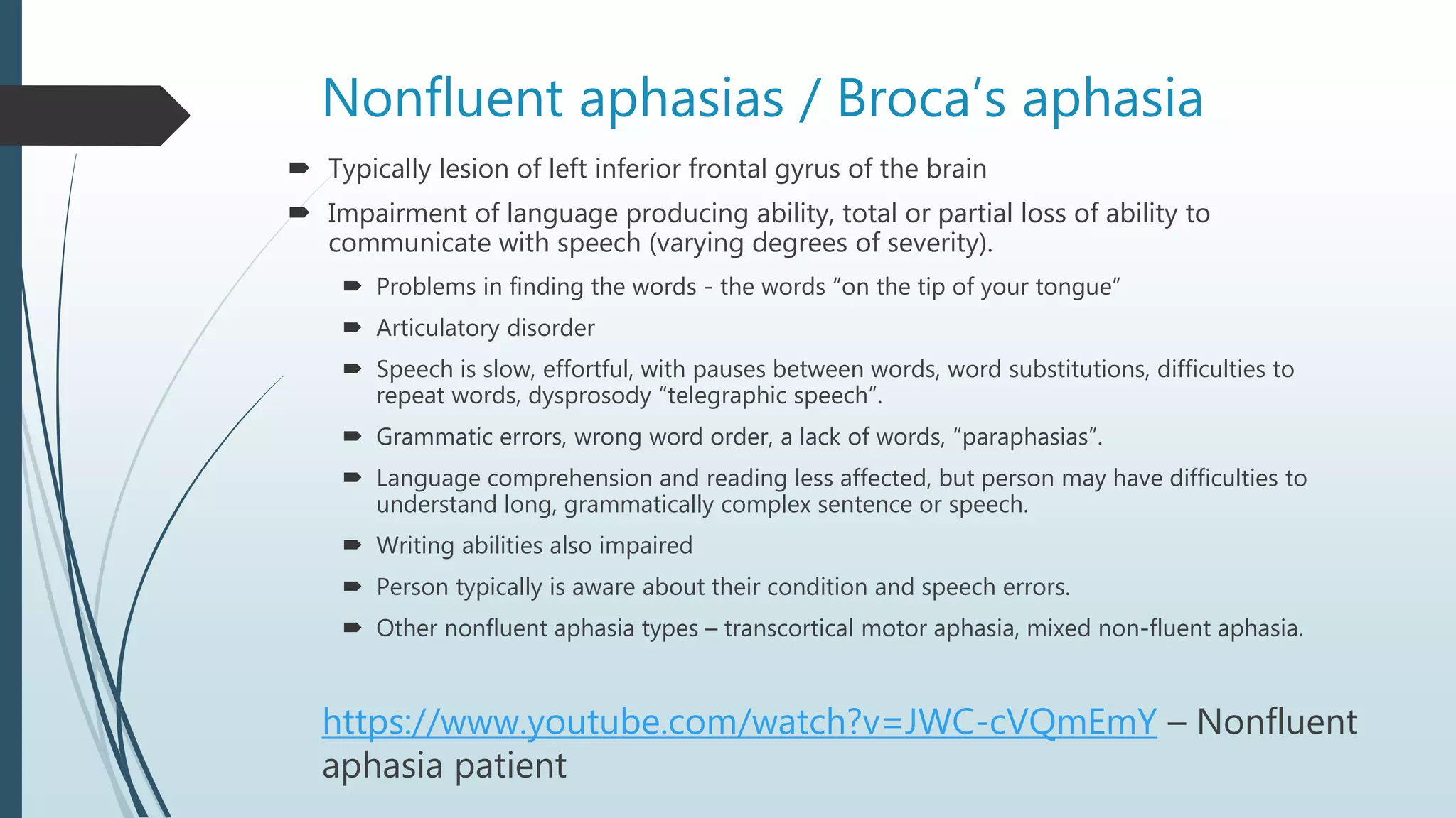 Final project. Aphasia. | PPTX