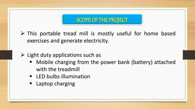 fabrication of power generation using treadmill.pptx | Running and ...