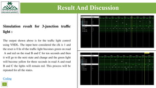 TRAFFIC LIGHT CONTROLLER USING VHDL LANGUAGE | PPTX