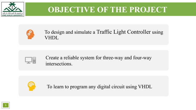 TRAFFIC LIGHT CONTROLLER USING VHDL LANGUAGE | PPTX
