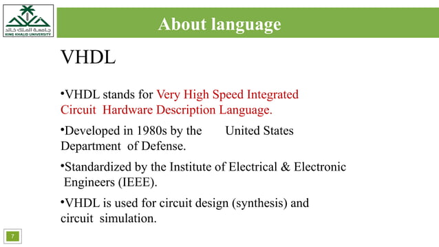 TRAFFIC LIGHT CONTROLLER USING VHDL LANGUAGE | PPTX