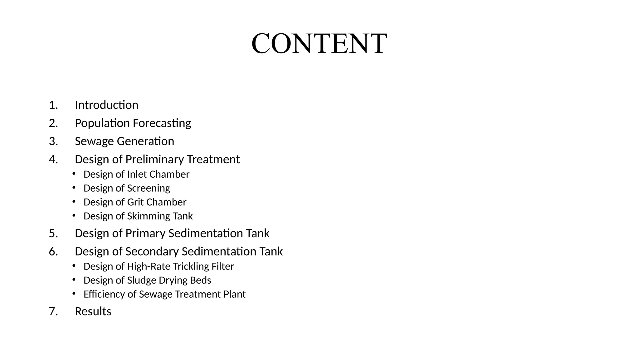 FINAL PROJECT.pptx CIVIL ENGINEERING ENVIRONMENT SEWAGE TREATMENT PLANT | PPTX