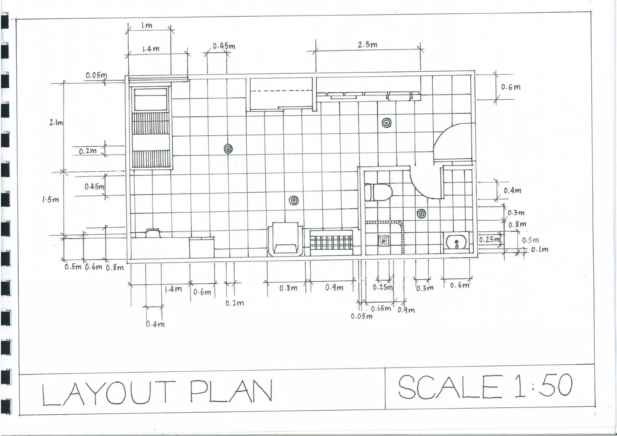 Final Project: Basic Drawing Space (Orthographic Drawings) | PDF