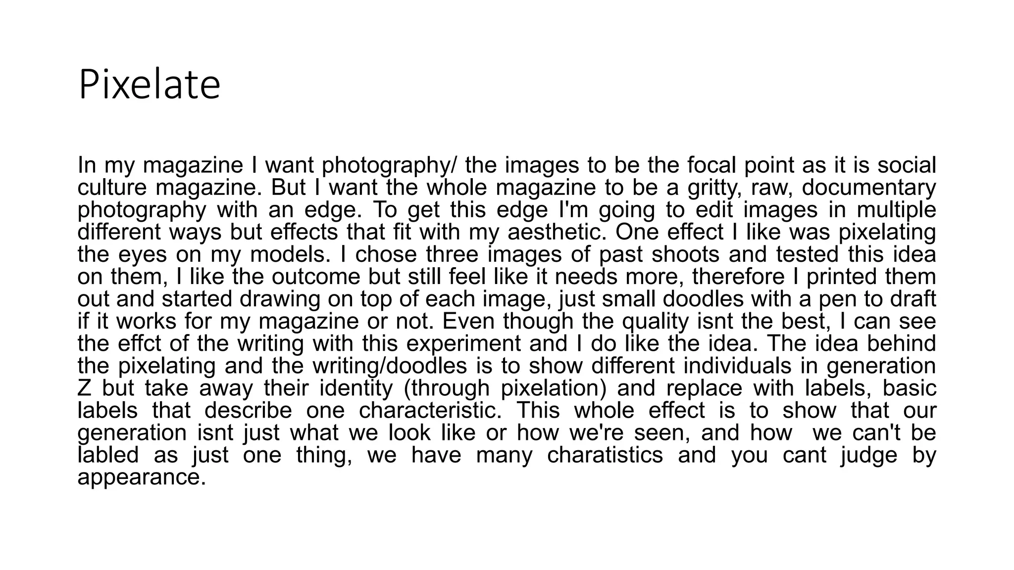 Final project - experiments | PPTX