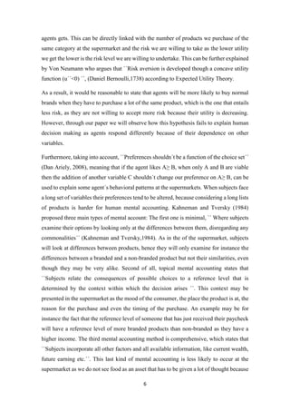 Dissertation- Agents behavior at the Supermarket. | PDF