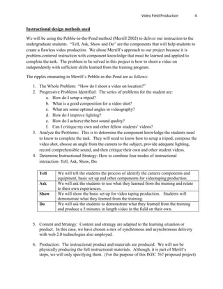 Video Field Production Training | PDF