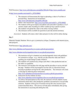 Video Field Production Training | PDF