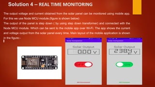 Fully Automated Solar panel with real time monitoring | PPTX