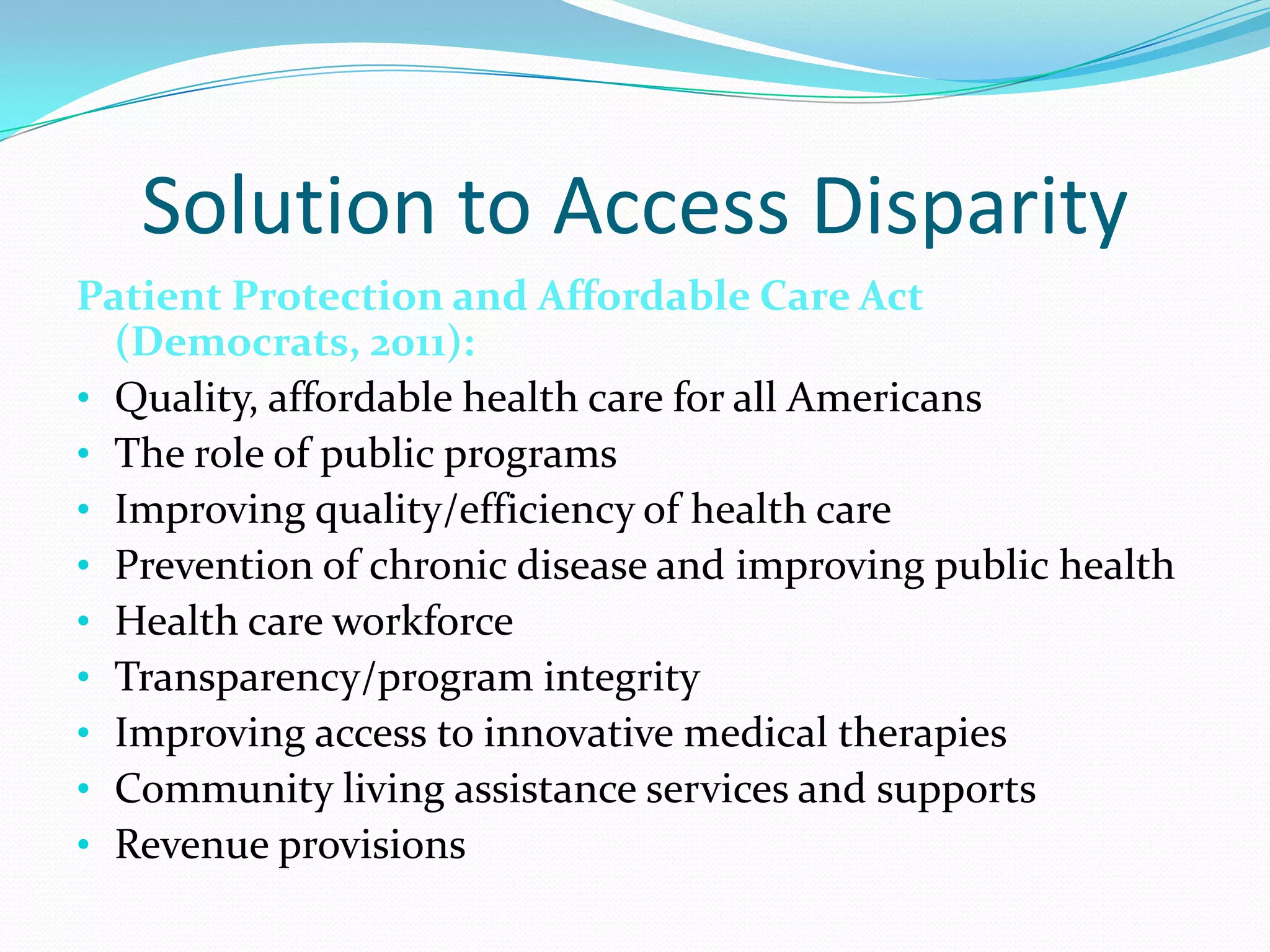 Access to Health Care | PPTX