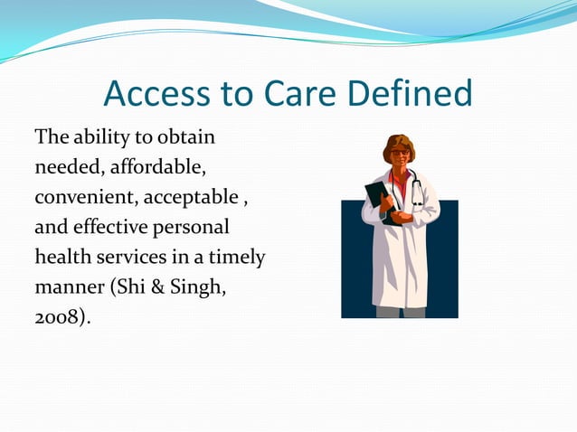 Access to Health Care | PPTX | Health Insurance | Insurance