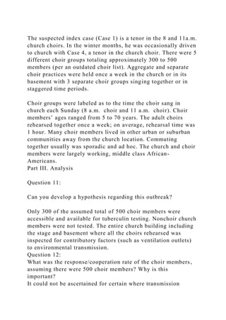 Final Project Case Study, Applied EpidemiologyEPI Case Study 4.docx