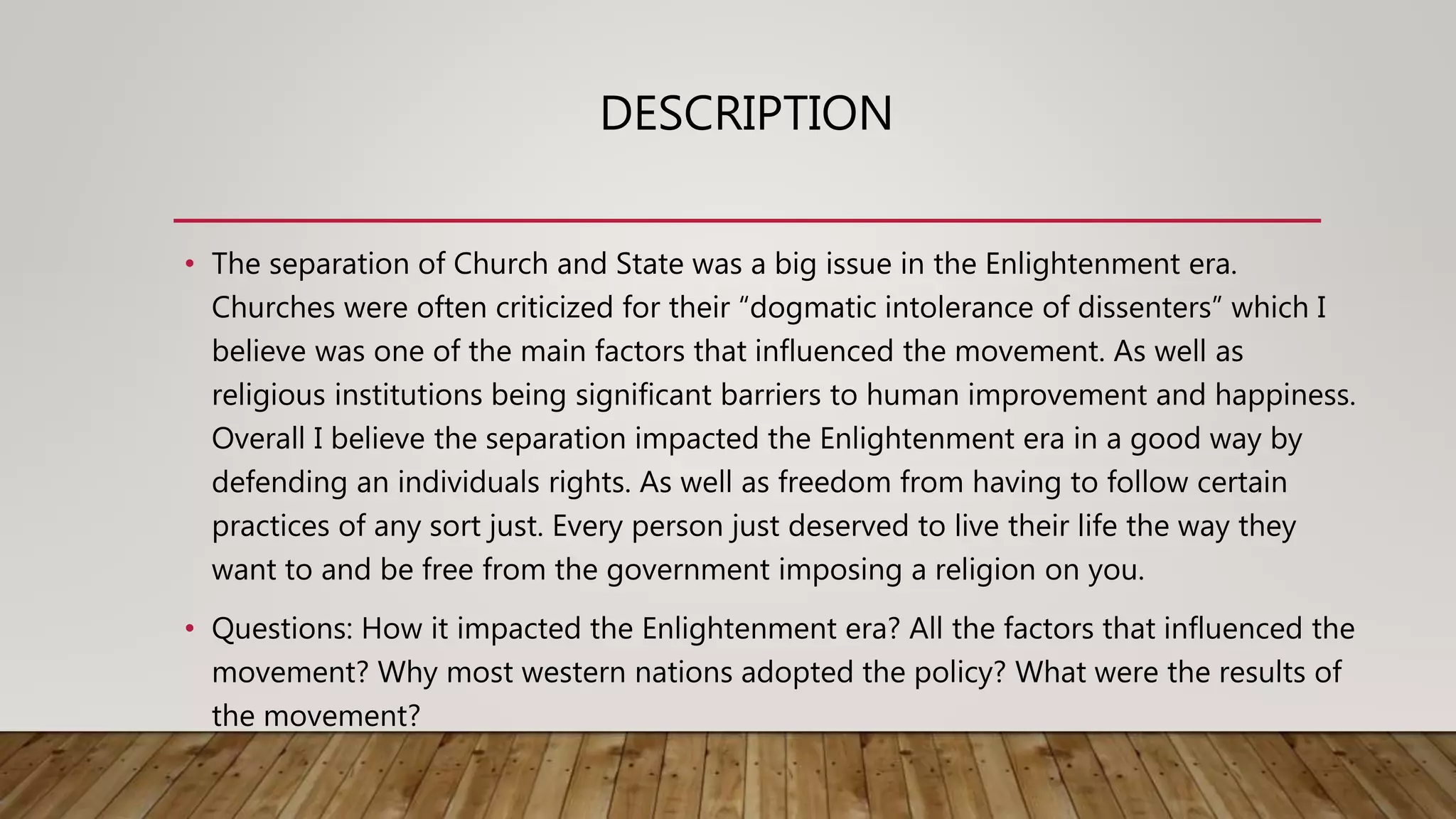 separation on Church and State | PPTX