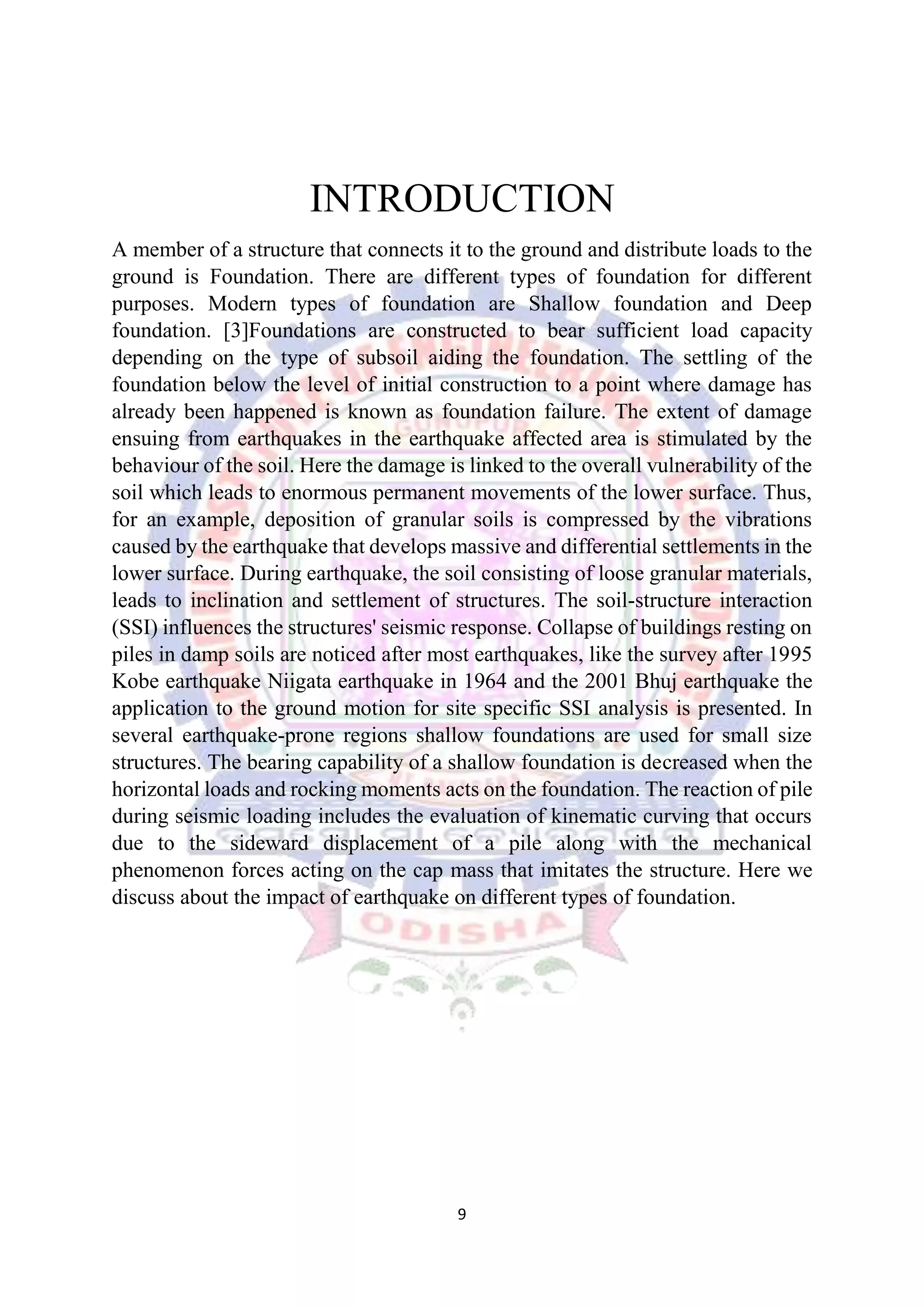 Failure of foundation due to earthquake | PDF