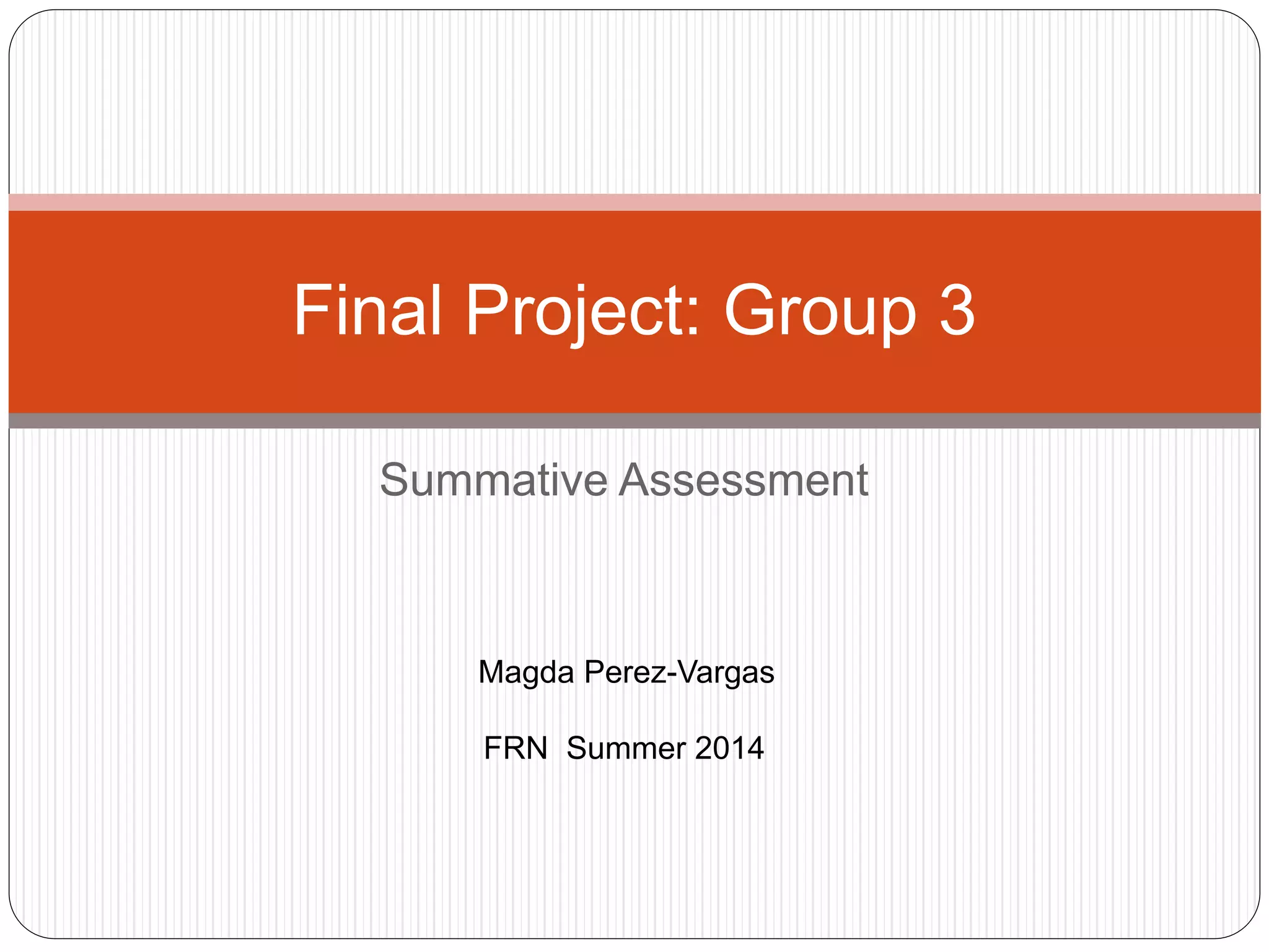 Final project group 3 | PPT