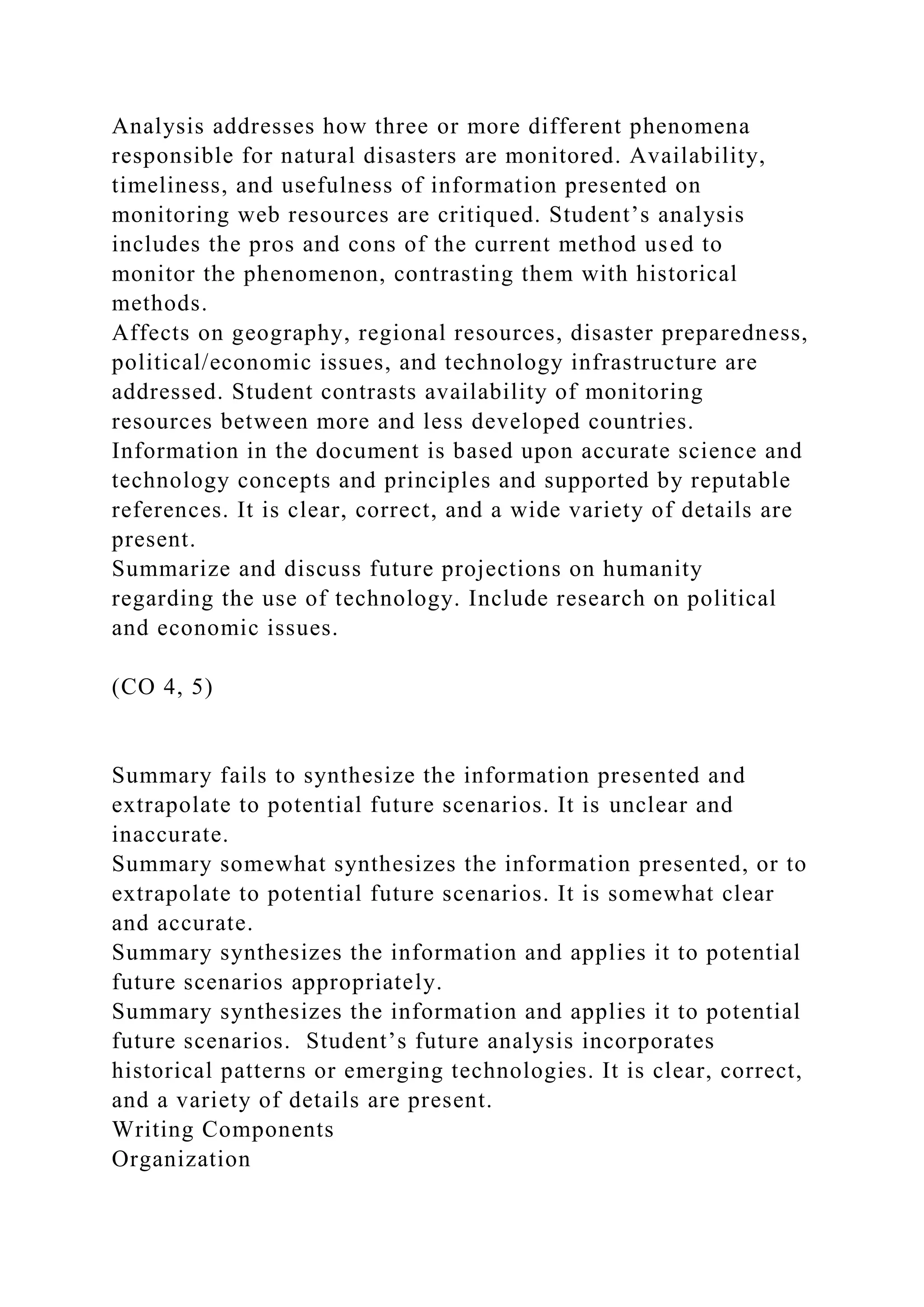 Final Project Guidelines and Grading GuideOverviewThe Final .docx