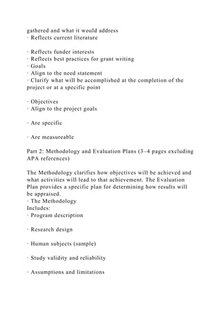 Final Project Guidelines The Final Project for this course is a .docx
