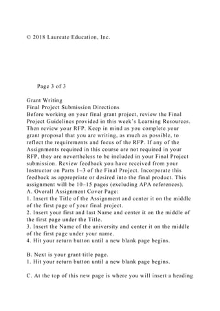 Final Project Guidelines The Final Project for this course is a .docx