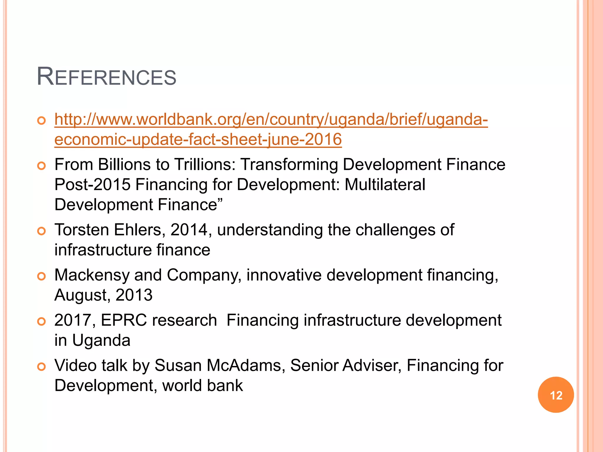 Final project, mbatuusa christine, MOOC : Financing for Development: Unlocking invetment ...