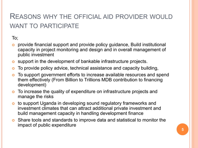 Final project, mbatuusa christine, MOOC : Financing for Development: Unlocking invetment ...