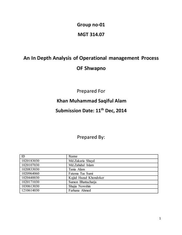 Final project mgt 314 report of shapno | DOCX | Grocery Shopping | Shopping
