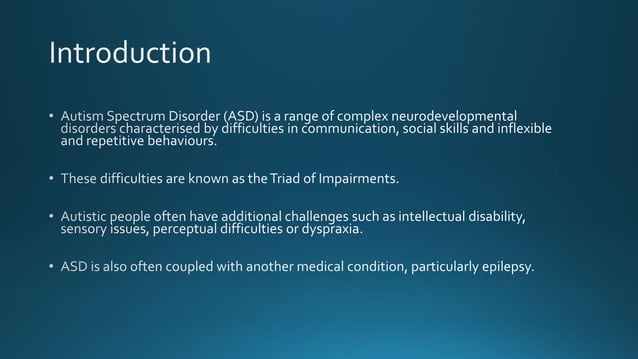 Autism Spectrum Disorder | PPT | Free Download