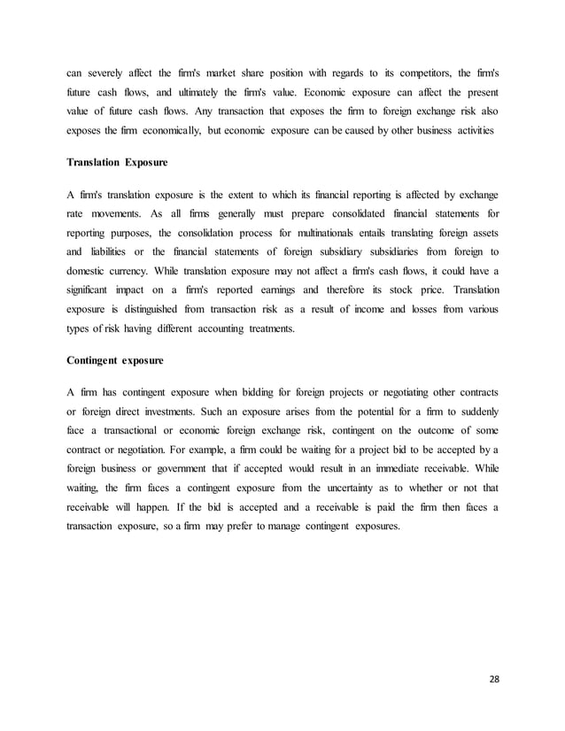 project of foreign exchange market | DOCX | Stocks and Bonds | Personal ...