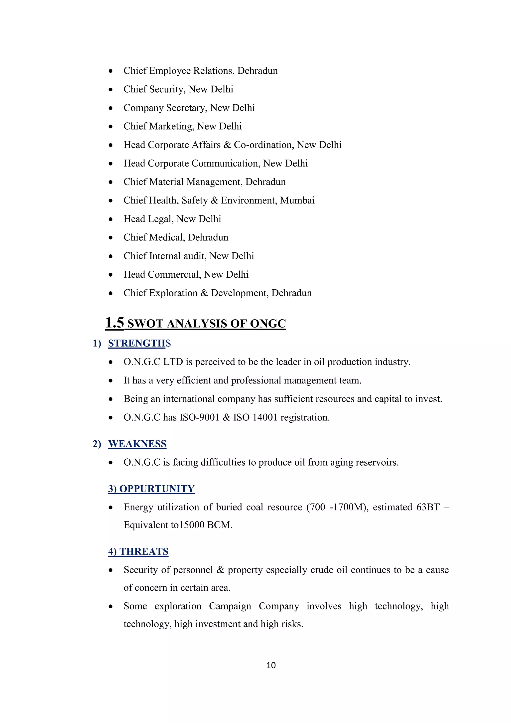 financial analysis of ongc Final project | PDF